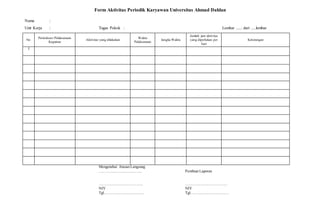 Form laporan-kerja-karyawan | DOCX