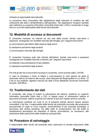 Form manuale protocollo | PDF
