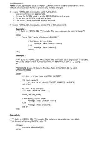 Oracle Form material | PDF