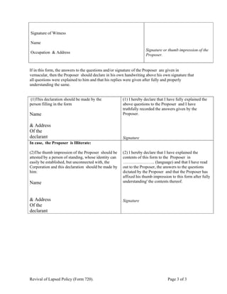 Form no-720 english | PDF