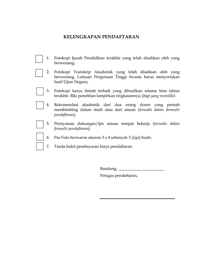 Form pendaftaran-s2- upi | DOCX