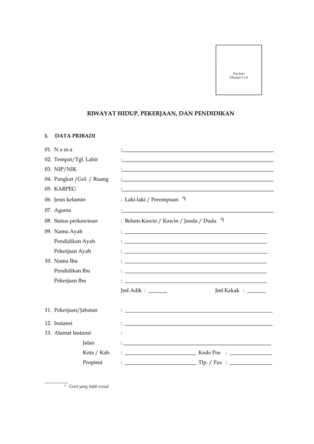 Form pendaftaran-s2- upi | DOCX