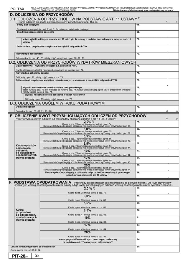 Form pit-28-19-2015-2016 | PDF