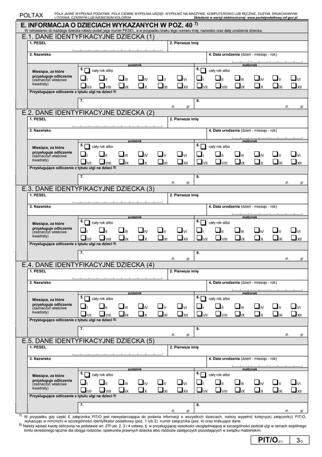 Form pit o 21- 2015-2016 | PDF
