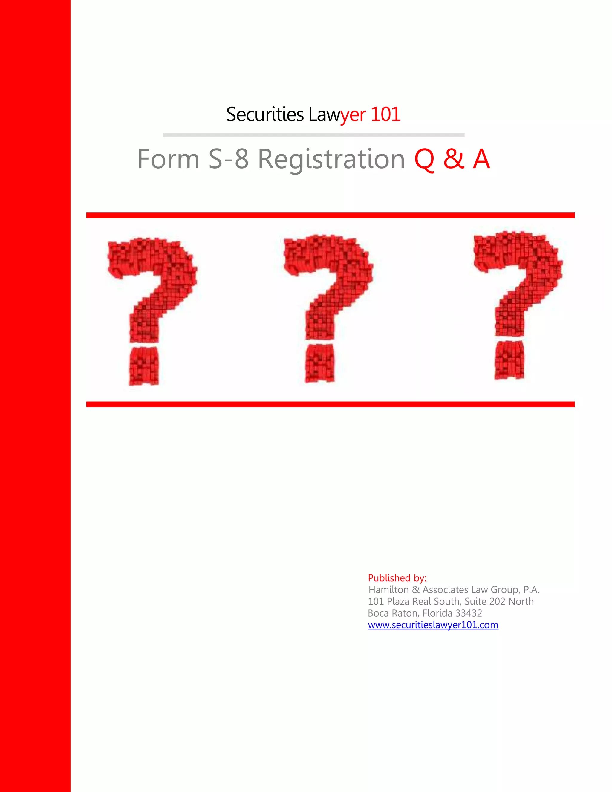 Form S-8 Q & A | PDF | Free Download