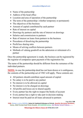 Form two-business-studies | PDF