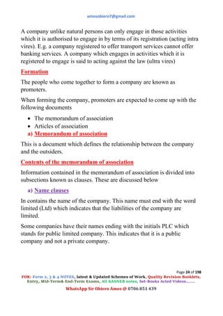 Form two-business-studies | PDF