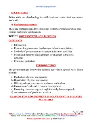 Form two-business-studies | PDF
