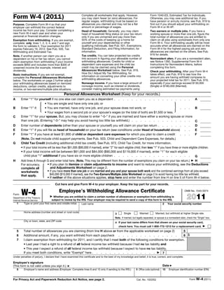 Form w4 | PDF