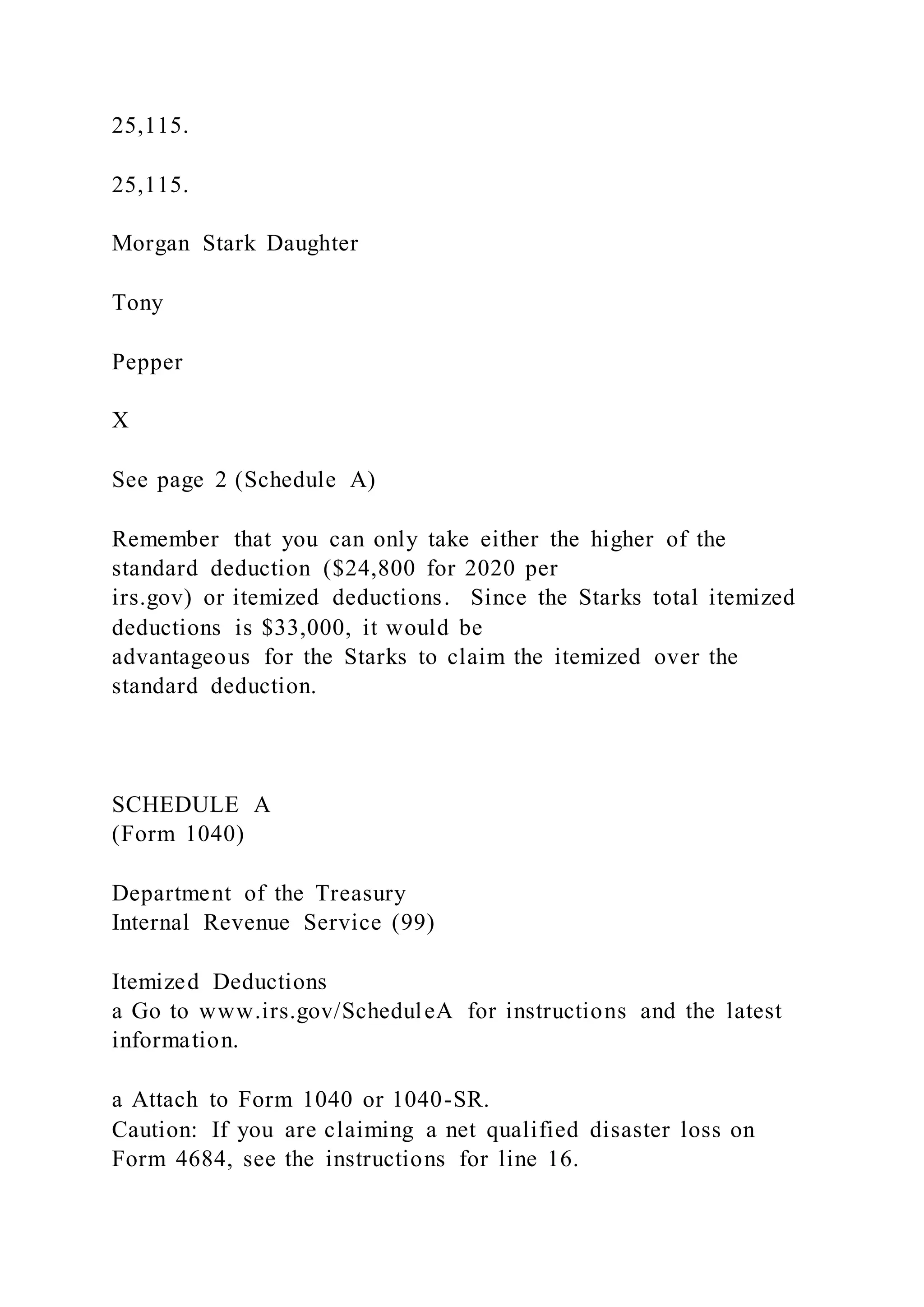 Form 1040 2020U.S. Individual Income Tax Return Departme | PDF