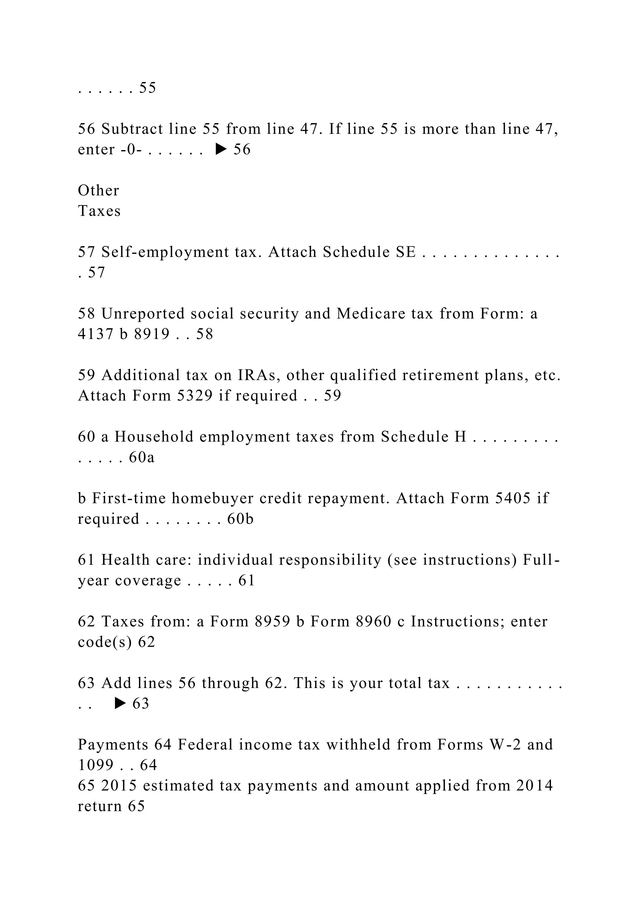 Form 1040 Department of the Treasury—Internal Revenue Se.docx