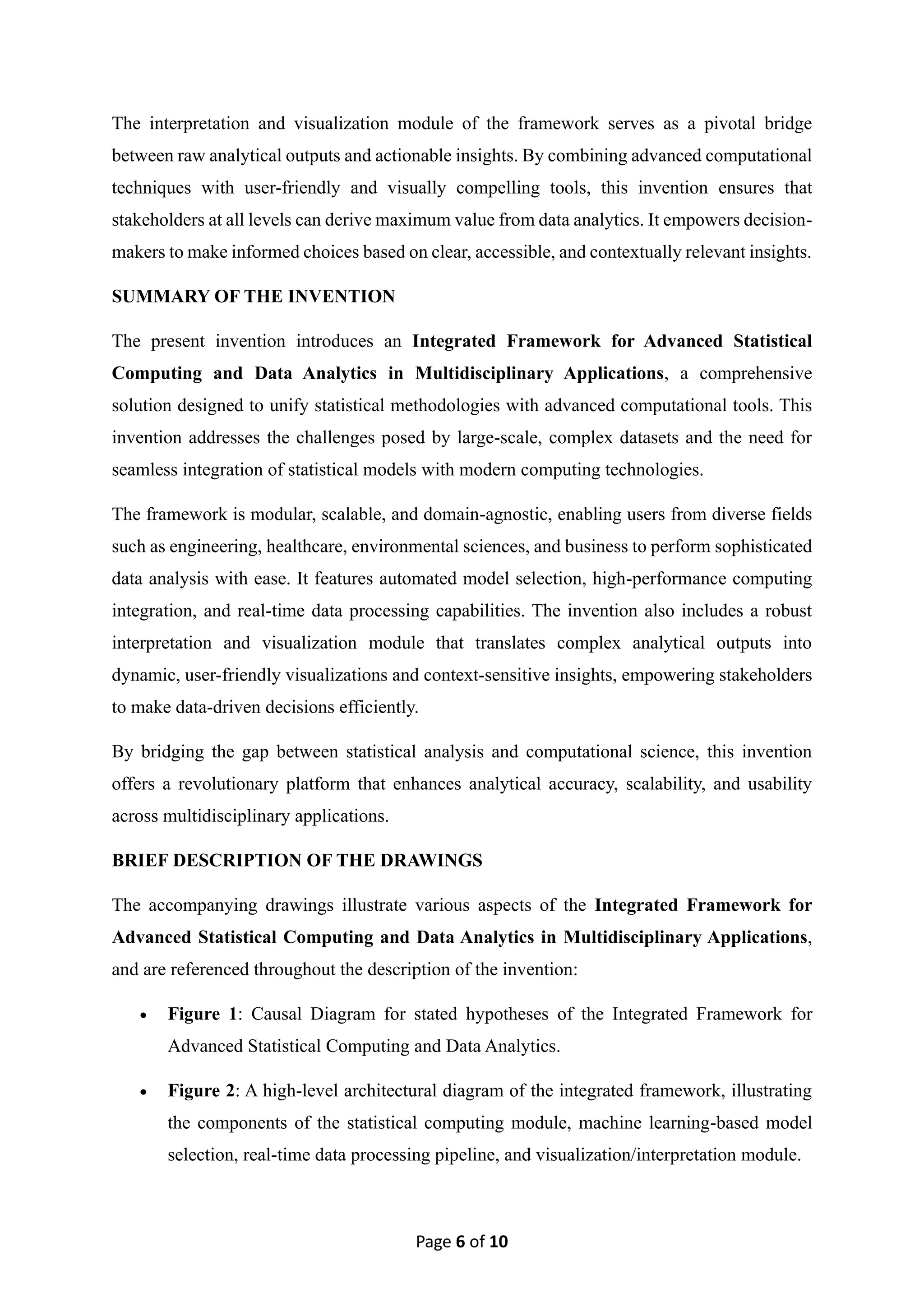Integrated Framework for Advanced Statistical Computing and Data Analytics in Multidisciplinary ...