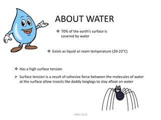 5.1 PHYSICAL CHARACTERISTICS OF WATER | PPTX