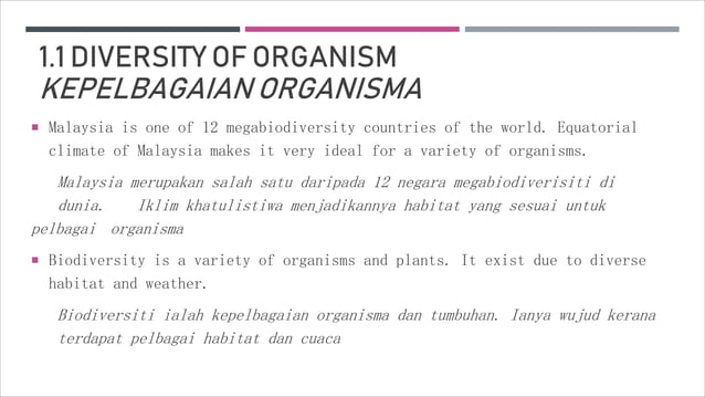 Form 2 DLP Chapter 1 Biodiversity | PDF