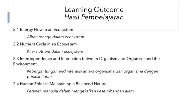 Form 2 DLP Chapter 2 Ecosystem | PDF