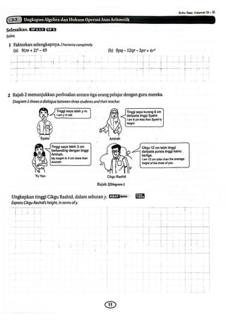 Mathematics Form Two Chapter Two Exercises | PDF