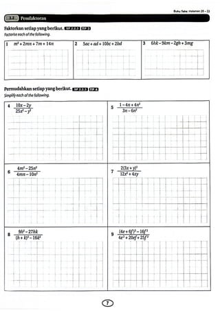 Mathematics Form Two Chapter Two Exercises | PDF