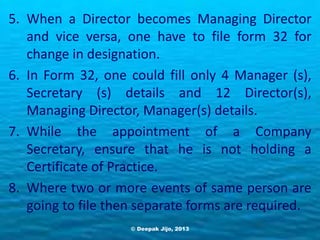 Form 32_under MCA 21 | PPSX