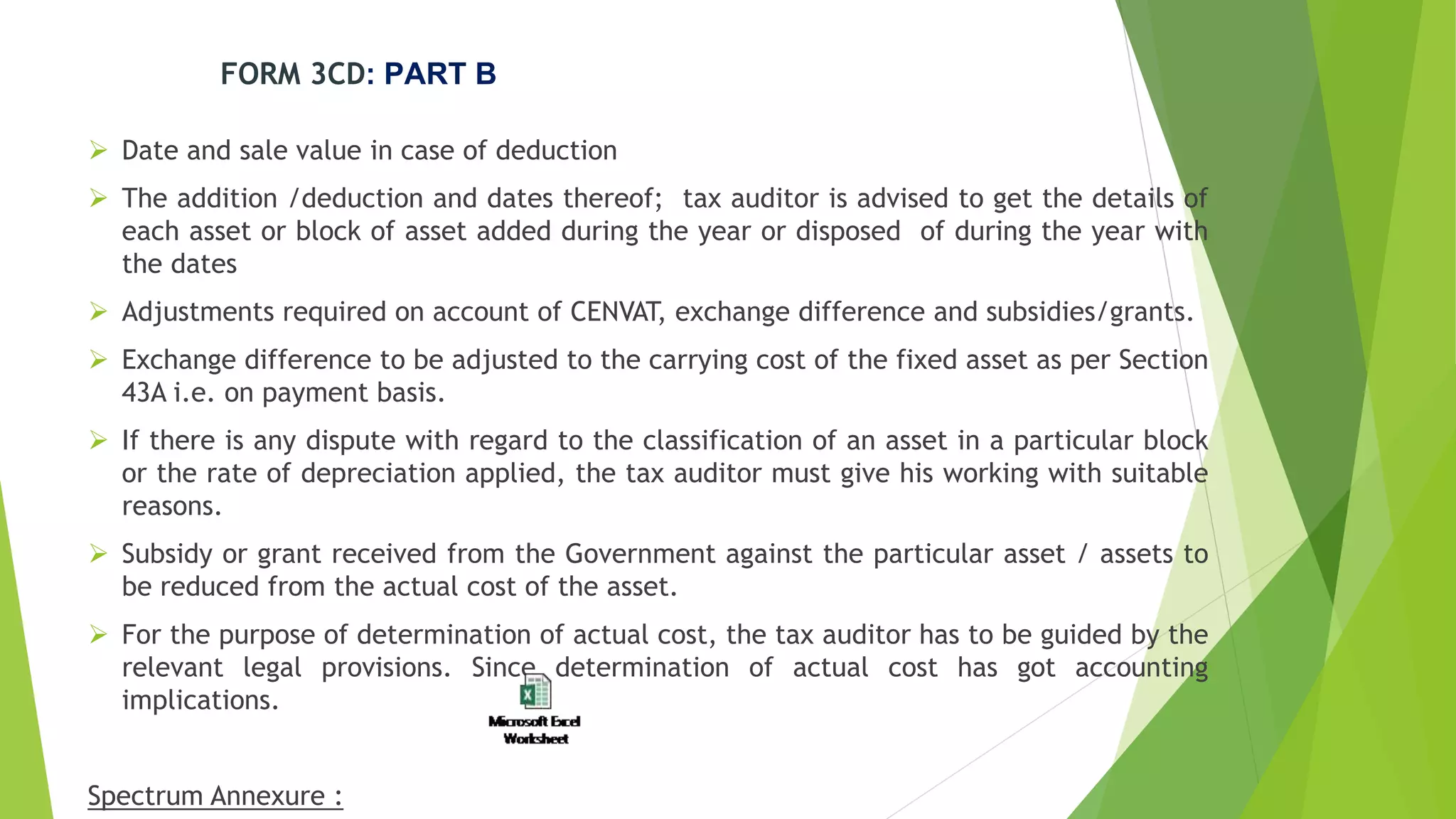 Form 3CD | PPTX | Business Accounting & Finance | Business