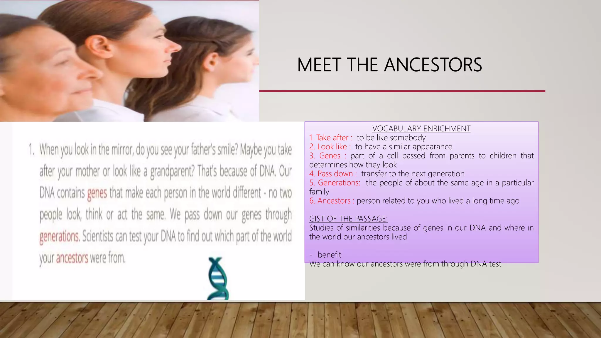FORM 3 UNIT 1 - MEET THE ANCESTORS (READING).pptx