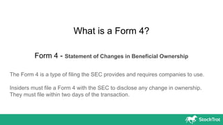 SEC Form 4 - Insider Transactions | PDF