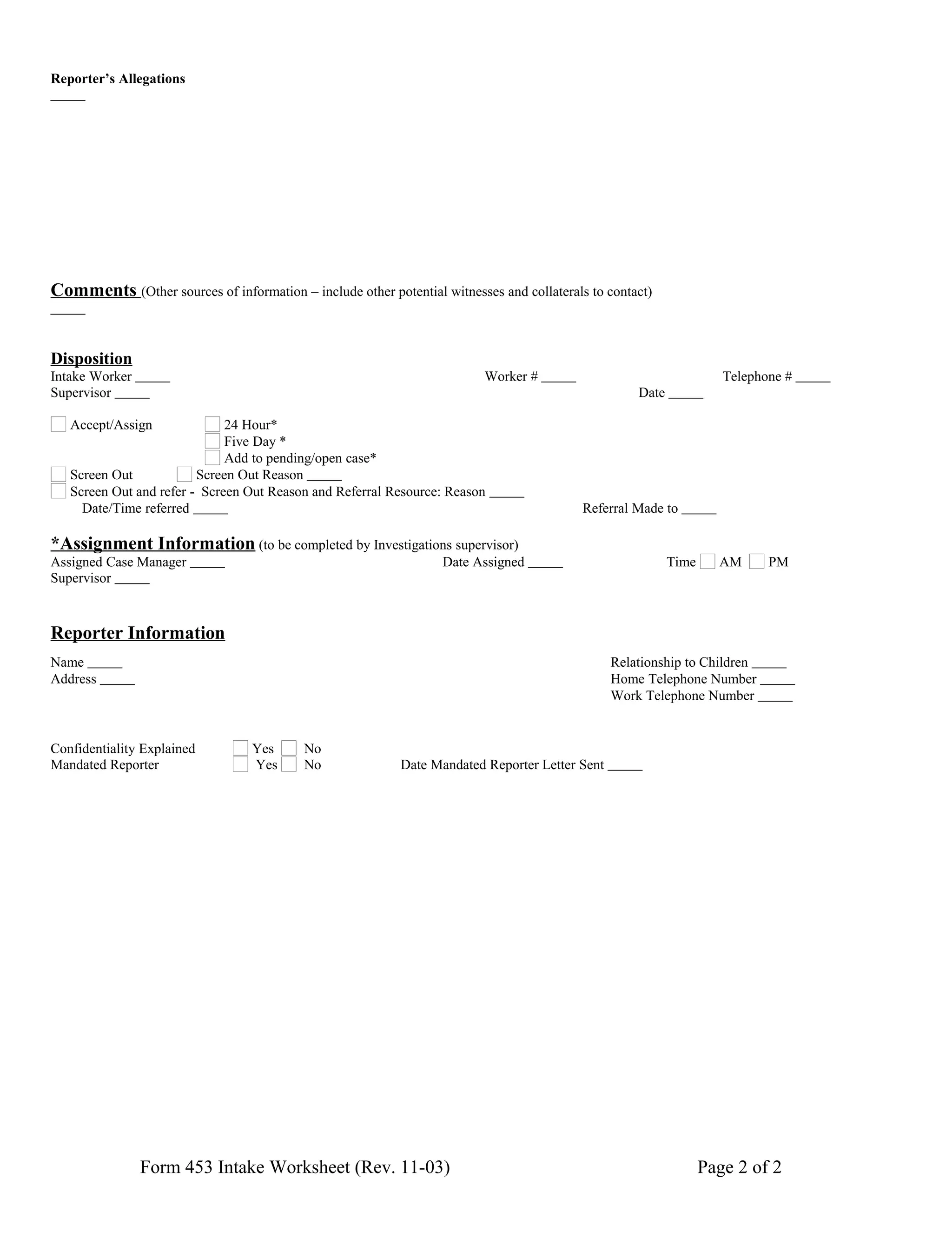Form 453 cps intake referral | DOC