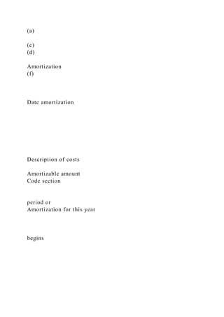 Form 4562Depreciation and AmortizationOMB No. 1545-0172.docx