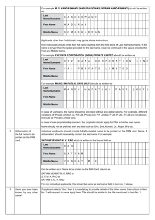 Form_49A of Income Tax for Individuals companies | PDF