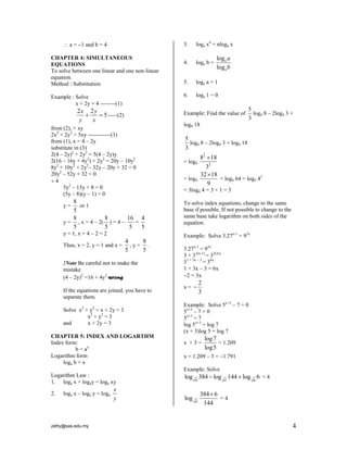 Form 4 Add Maths Note | PDF