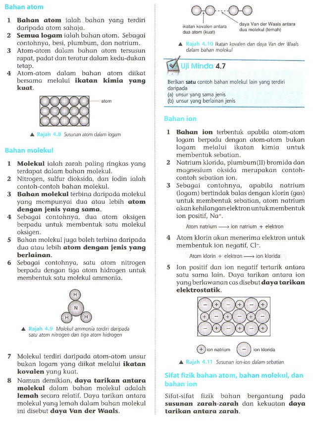 Form 4 Chapter 4 Matter & Substance | PDF
