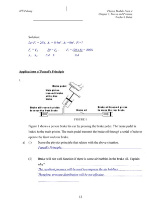 Form 4 forces and-pressure[1] | PDF