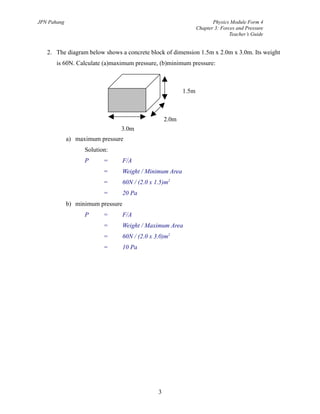 Form 4 forces and-pressure[1] | PDF