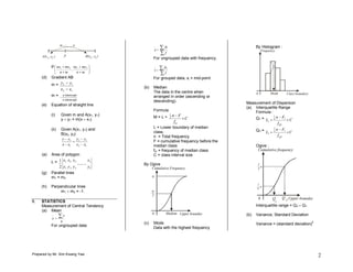 Form 4 formulae and note | PDF
