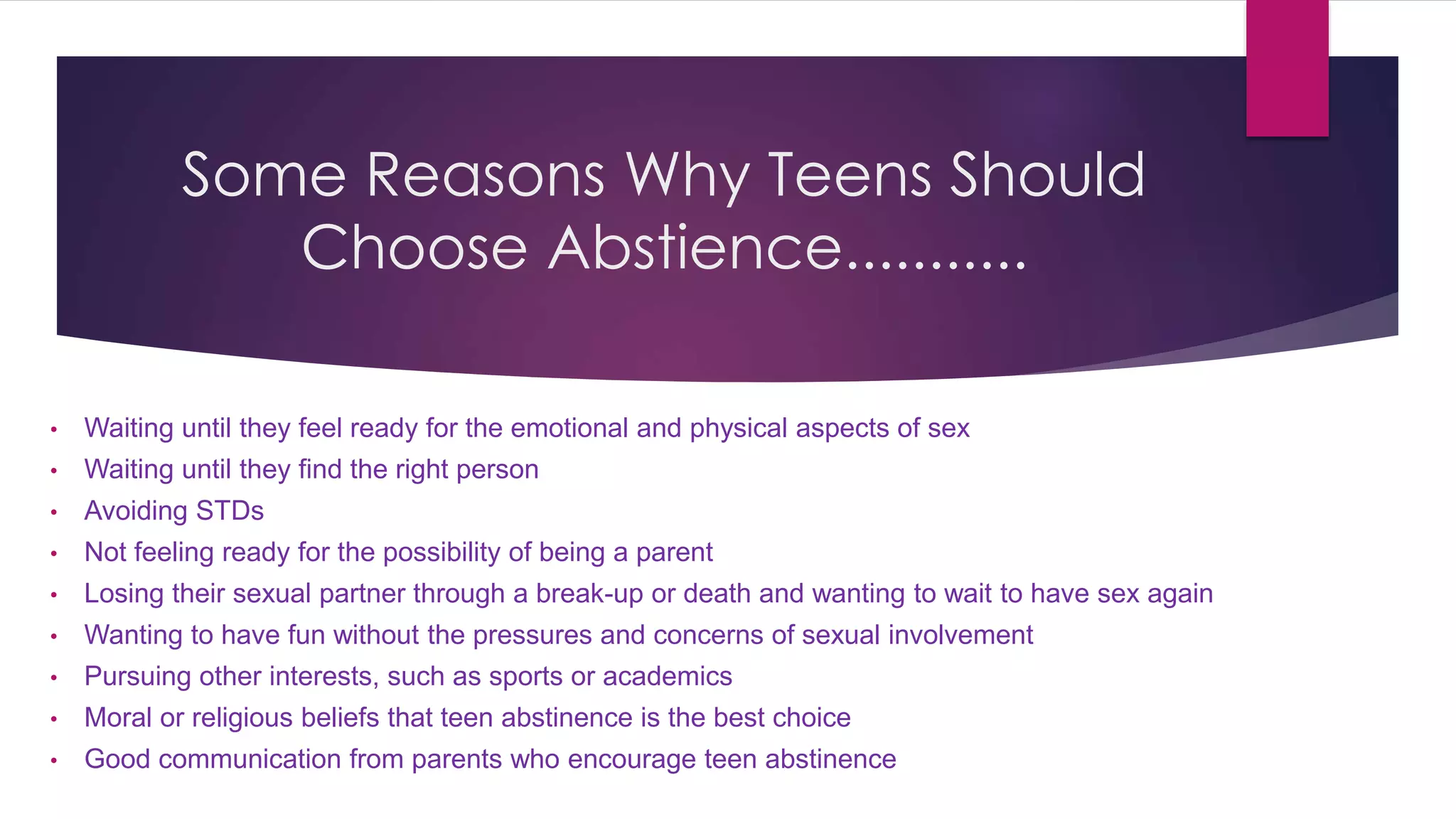 Abstinence | PPTX