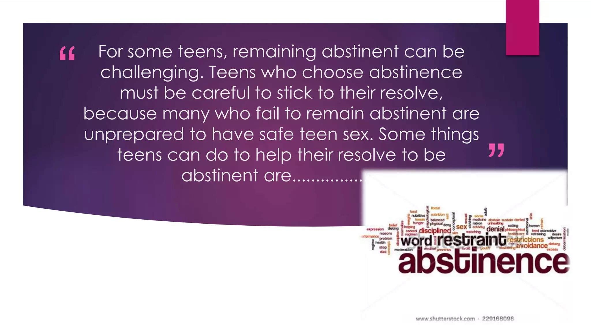 Abstinence | PPTX