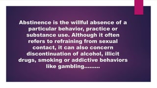 Abstinence | PPTX