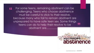 Abstinence | PPTX