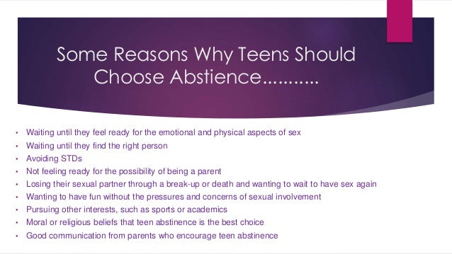 Abstinence