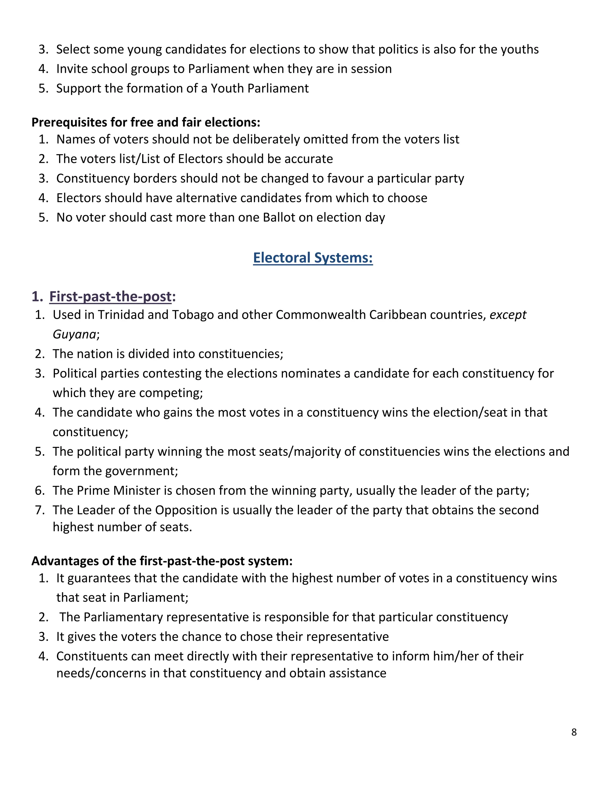 Form 4 T3 Government handout for CSEC students | DOC
