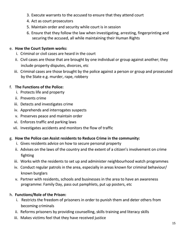 Form 4 T3 Government handout for CSEC students | DOC | Political Issues ...