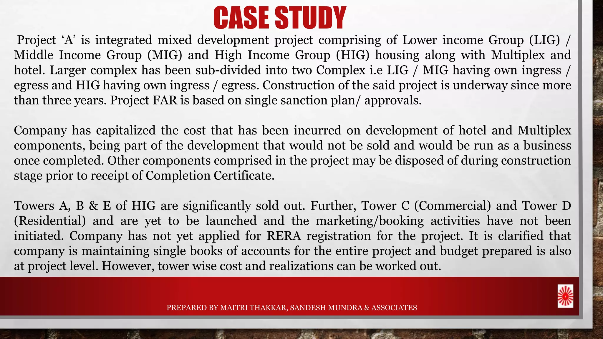 Form 5 & Case Studies in rera | PPTX