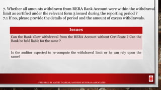 Form 5 & Case Studies in rera | PPTX | Business Accounting & Finance | Business