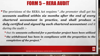 Form 5 & Case Studies in rera | PPTX