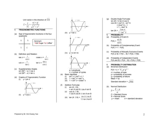 Form 5 formulae and note | PDF