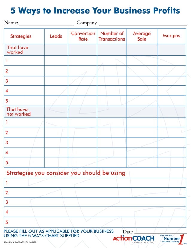 Form 5 Ways Chart | PDF | Business | Business and Finance