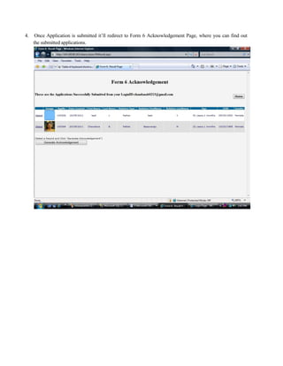 Form 6 procedure | PDF