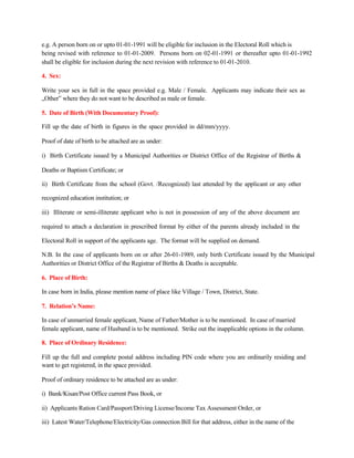 Form 6 procedure | PDF