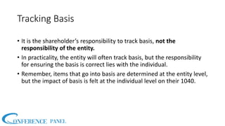 Shedding Light on S-Corporation Basis: Reporting and Documentation | PDF