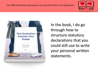 Form 888 and Statutory Declarations for Australian Partner Visa ...