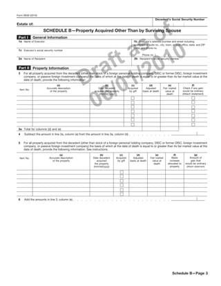 Advance DRAFT Form 8939 | PDF